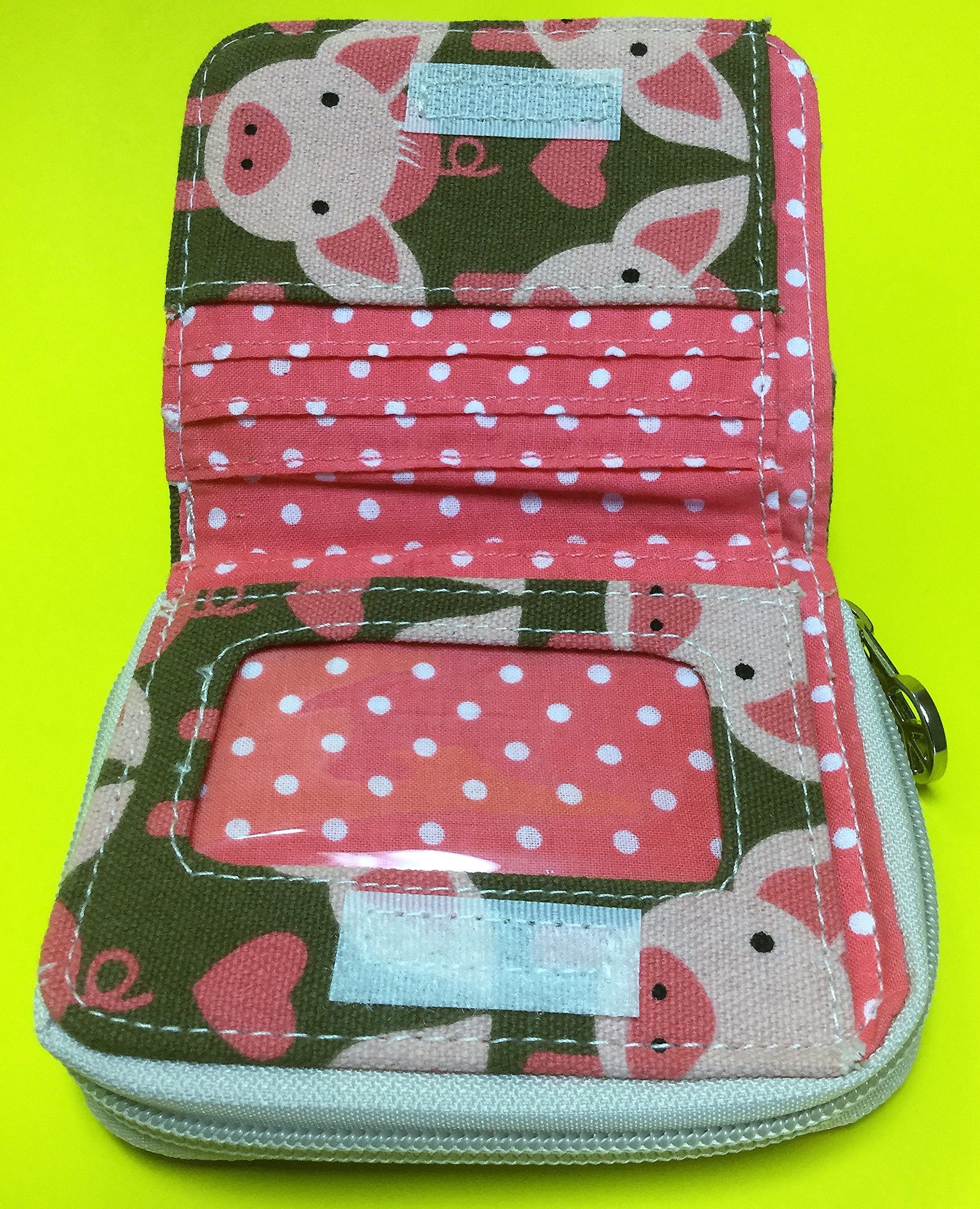 Bungalow 360 Billfold Zippered Wallet (Pig)