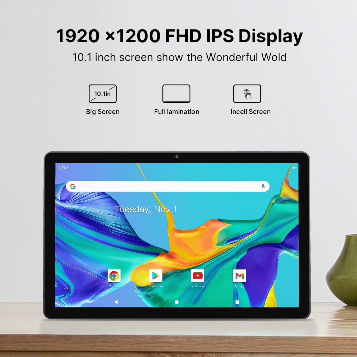ApoloSign Tablet, 10 Inch Android Tablet, 1920×1200 HD Incell Screen, 4GB RAM + 64GB ROM,5+13MP Dual Camera,Dual Speakers, WiFi, Bluetooth Support, 6000mAh Battery Capacity