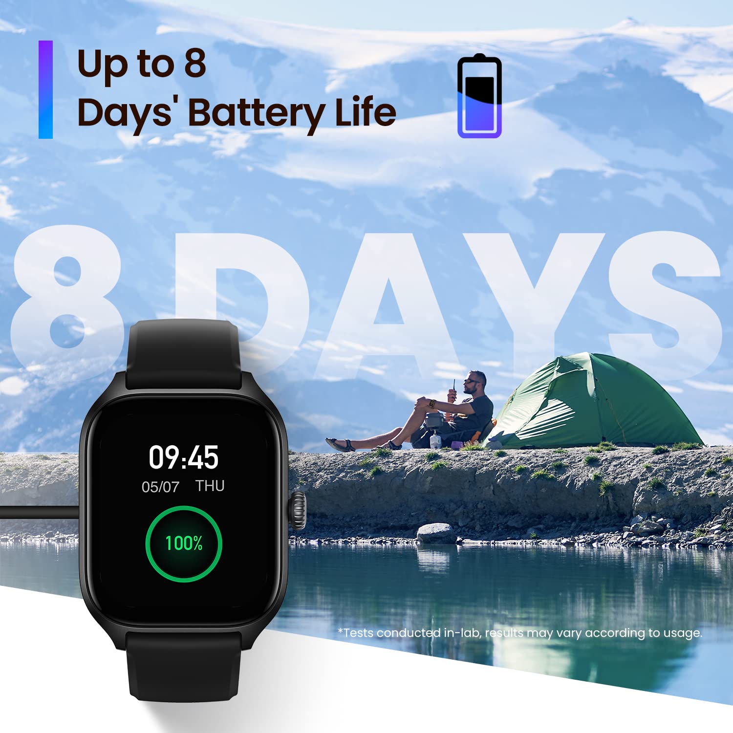 Amazfit GTS 4 Smart Watch 43mm for Men, Alexa Built-In, GPS, Bluetooth Calls & Text, 8-Day Battery Life, Heart Rate & Sleep Tracking, AI Fitness App & 150+ Sports Modes, for Android & iPhone-Black