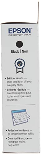 EPSON T664 EcoTank -Ink Ultra-high Capacity Bottle Black (T664120-S) for Select Epson EcoTank Printers