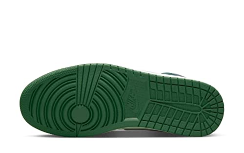 Jordan Men's 1 Retro High OG shoes, Gorge Green/Metallic Silver-wh, 11