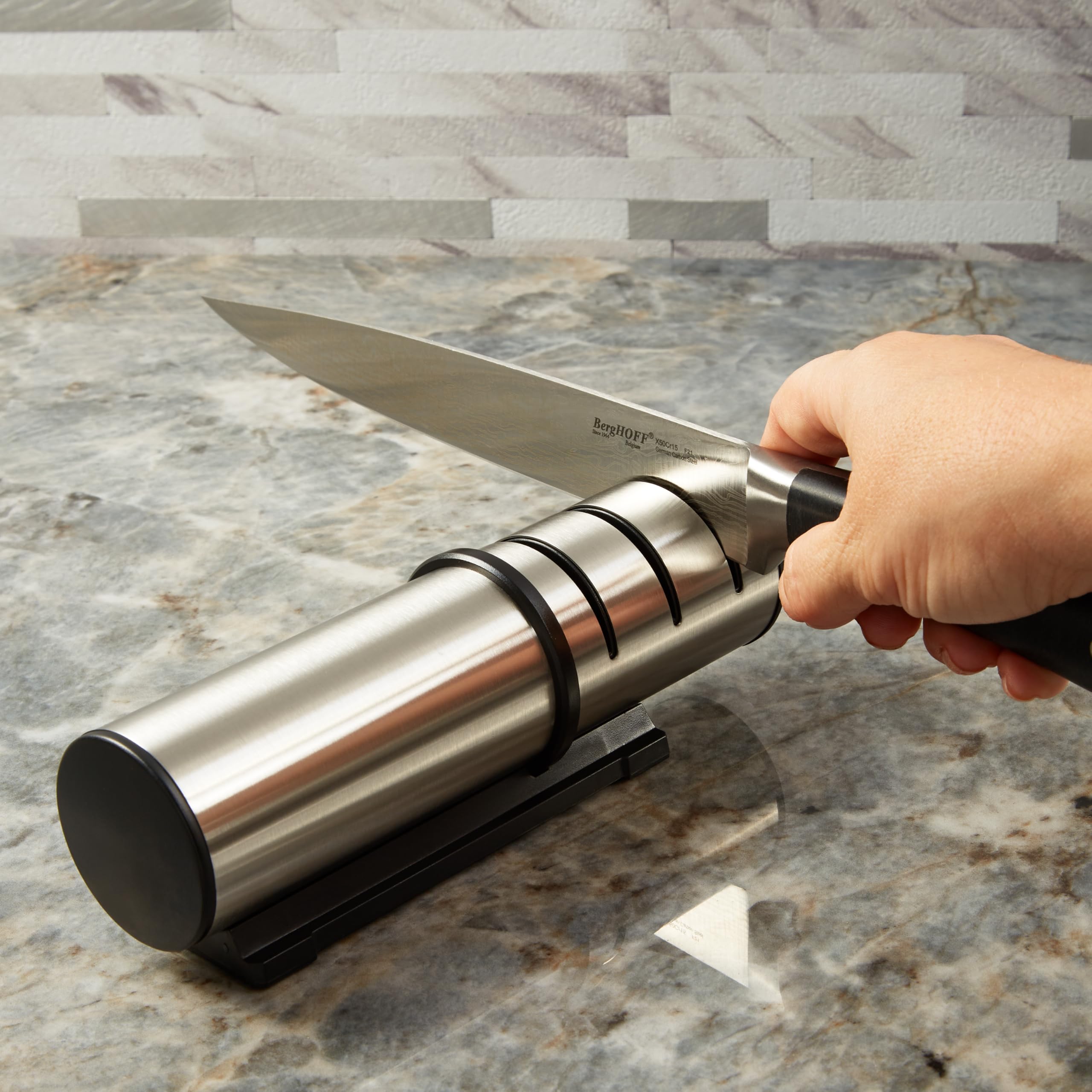 Berghoff Antigua 7'' Santoku Knife PP Handle With Three-rivets Ergonomic Designed Sharp Blade