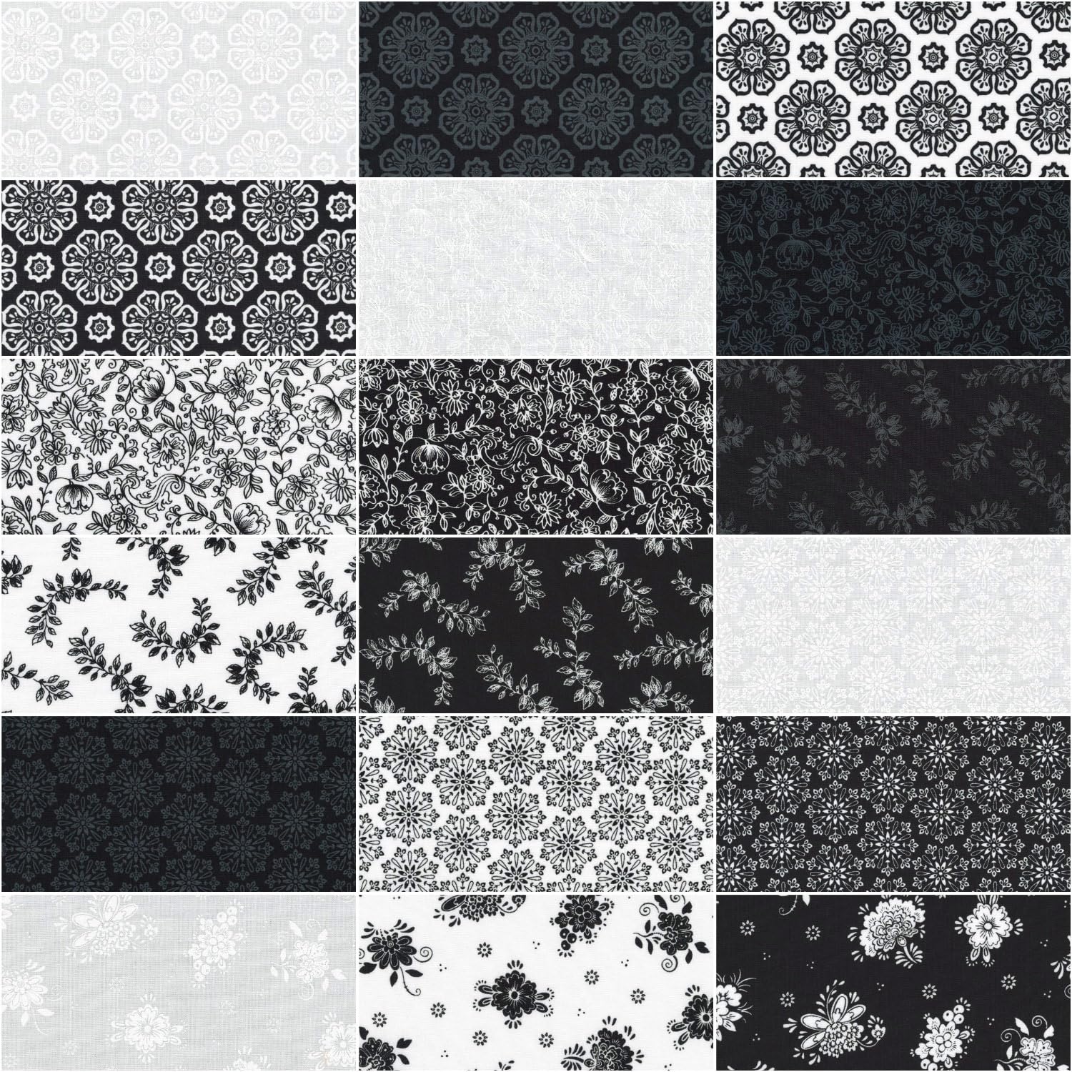 Blackout Roll Up 40 2.5-inch Strips Jelly Roll Robert Kaufman Fabrics RU-1280-40