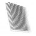 Aluminum Heatsink Cooling Heat Sink Circuit Board Cooling Cooler Fin for CPU Amplifier PCB 150x120x20mm (White)