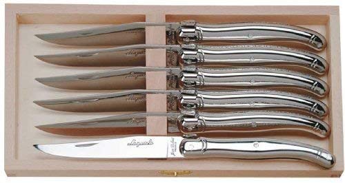 Jean Dubost Laguiole Steak Knives, Stainless Steel- Set of 6