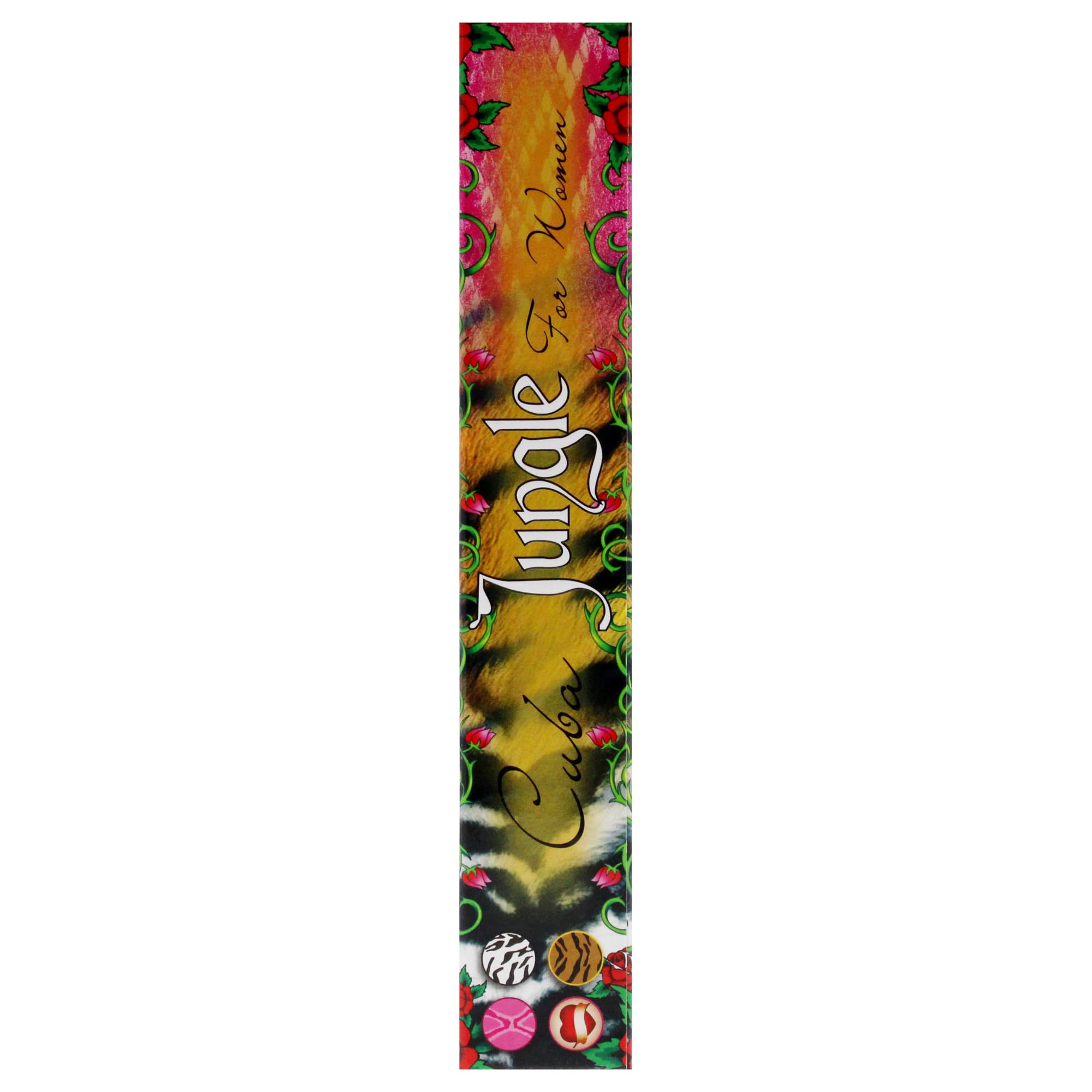 Cuba Original by Parfums Des Champs Jungle Collection 4-Piece Perfume Variety Gift Set - Includes Cuba Snake, Cuba Tiger, Cuba Zebra, and Cuba Heartbreaker - 1.17 Oz Perfume (EDP) Each