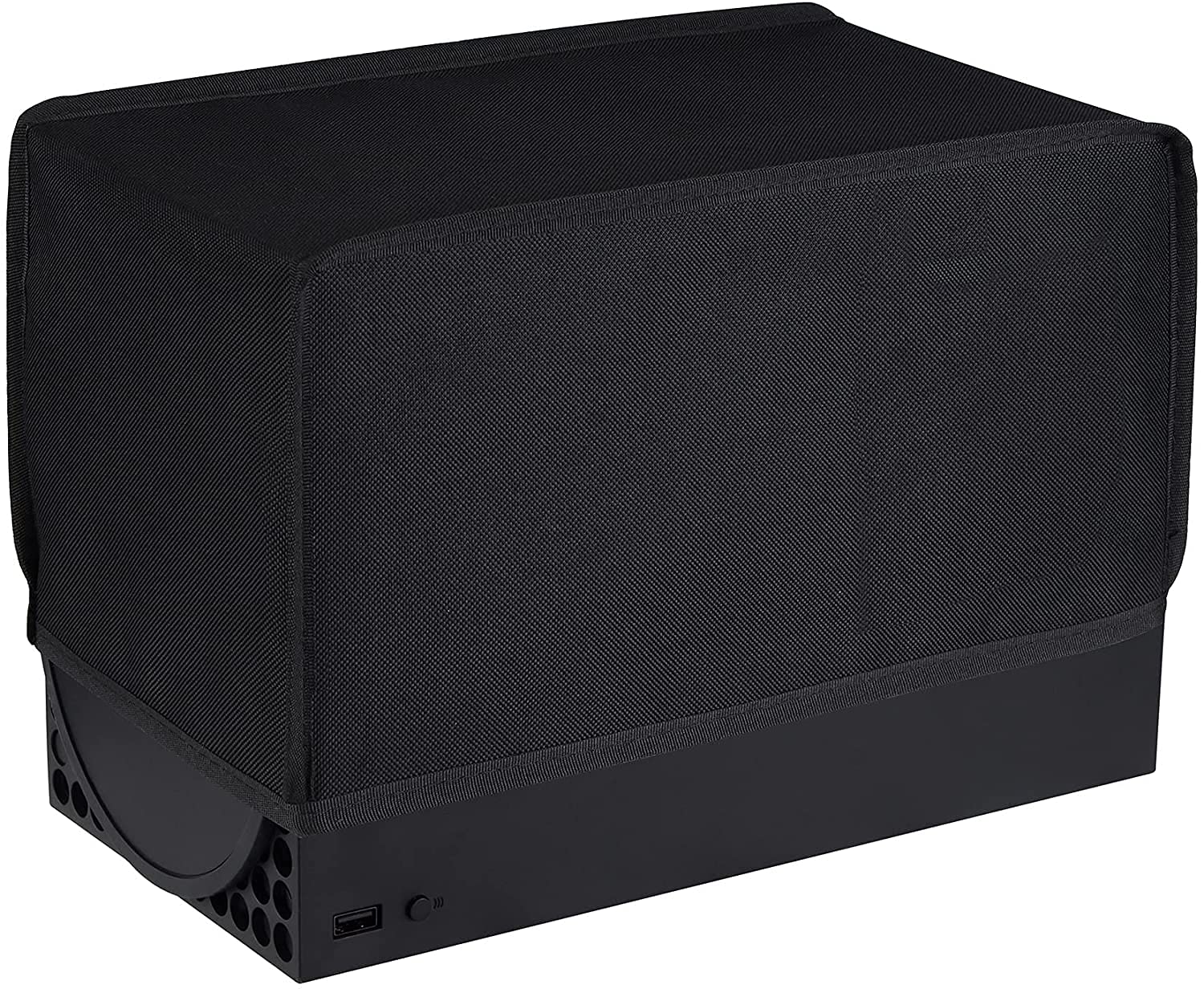 Dust Cover for Xbox Series X Console, Wanty Black Nylon Horizontal Dust Cover Anti Scratch Waterproof Cover Sleeve for Xbox Series X Console