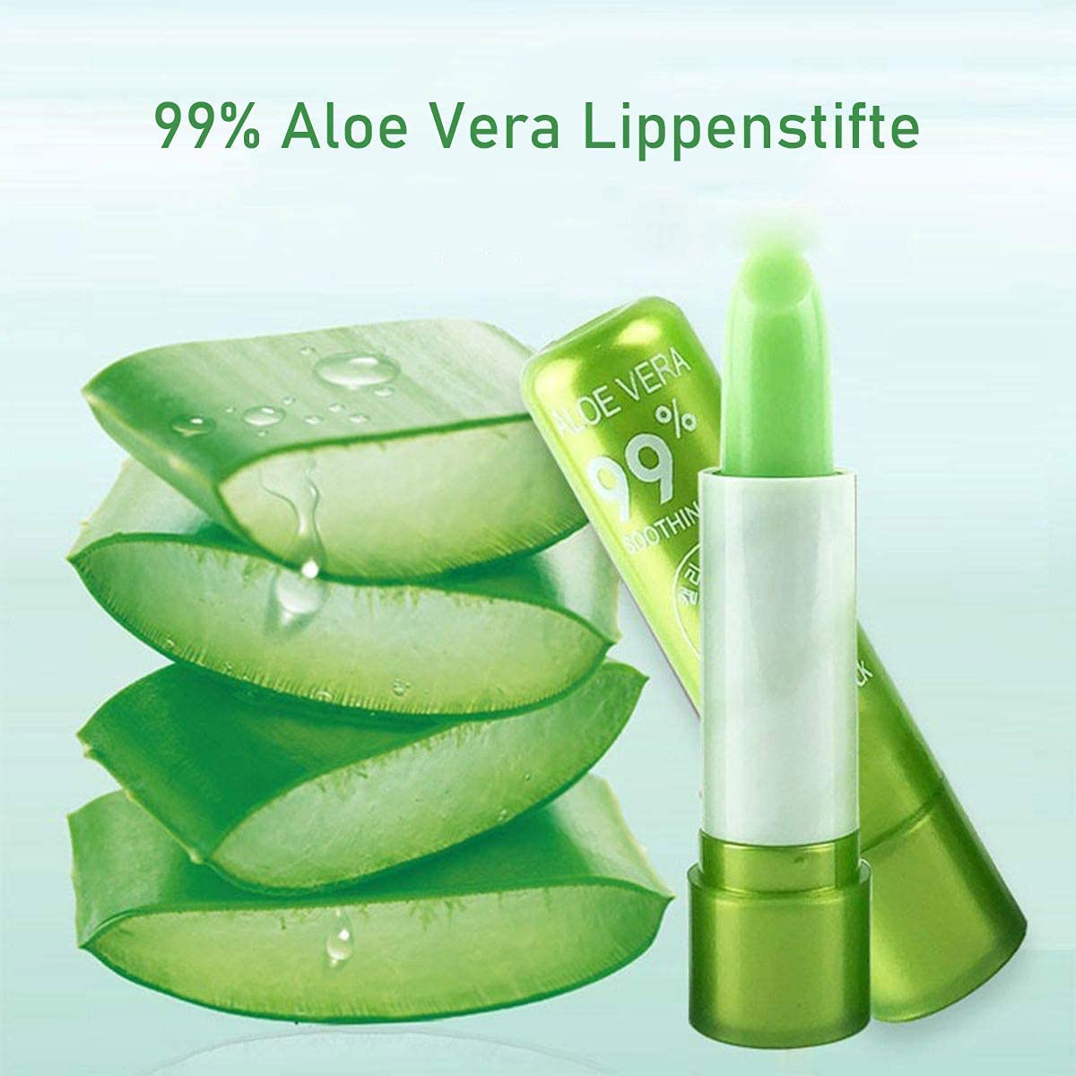 5PACK Color Changing Lipstick,99% Pure Aloe Vera Magic Temperature and PH Color Changing Nutritious Lip Blam,Long Lasting Lip Moisturizing Lip Gloss Make up set, 0.1764 Ounce