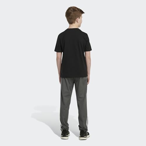 adidas Boys' Short Sleeve Sports Tee T-Shirt, Black, Large