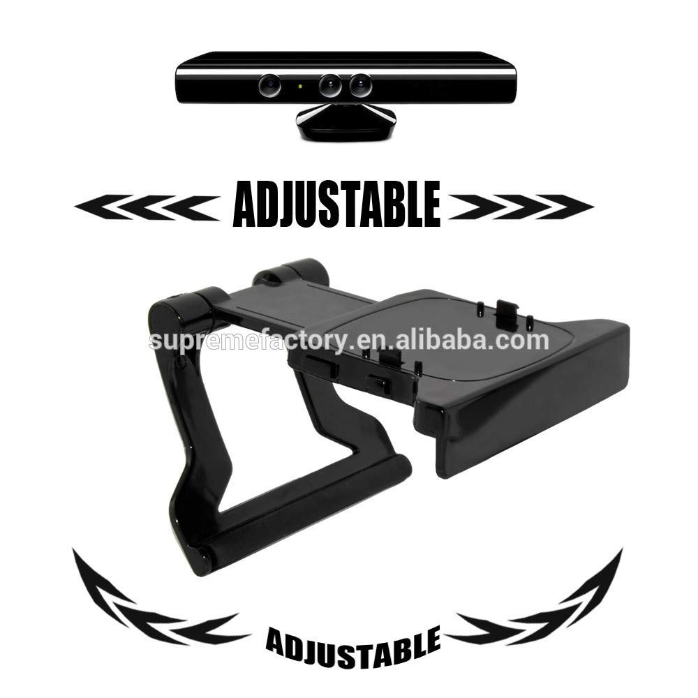 Black TV Clip Sensor Mounting Clip Bracket Stand For Xbox 360 Kinect Sensor