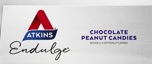 Atkins Endulge Chocolate Peanut Candies, Dessert Favorite, 0g Sugar, 20 Counts