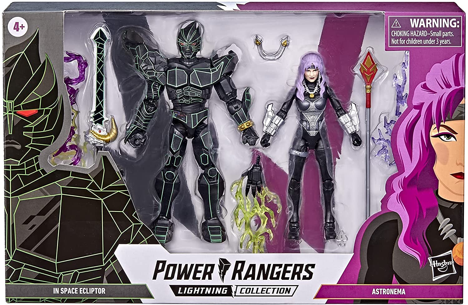 Power Rangers Lightning Collection in Space Ecliptor and Astronema 2-Pack 6-Inch Premium Collectible Action Figure Toys with Accessories (Amazon Exclusive)