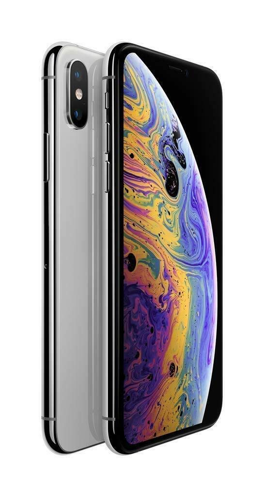 Apple iPhone Xs, 64GB, Silver - GSM Unlocked (Renewed Premium)