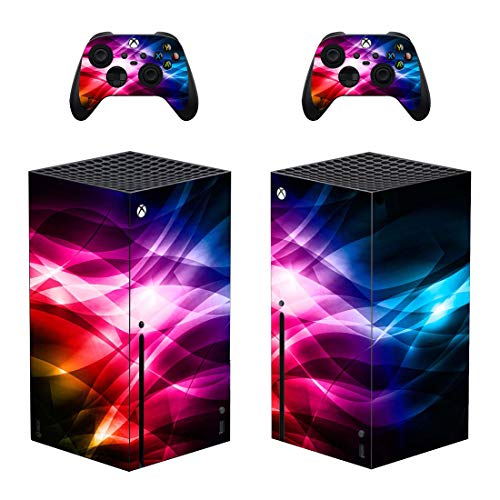 FELIPE SEIJI KUBA Protective Vinyl Skin Decal Cover for Xbox Series X Console Wrap Sticker Skins with Two Free Wireless Controller Decals multi color