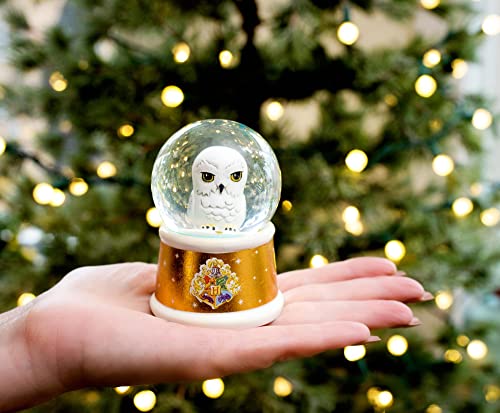 Harry Potter Hedwig Owl Light-Up Mini Adult Snow Globe with Swirling Glitter Display