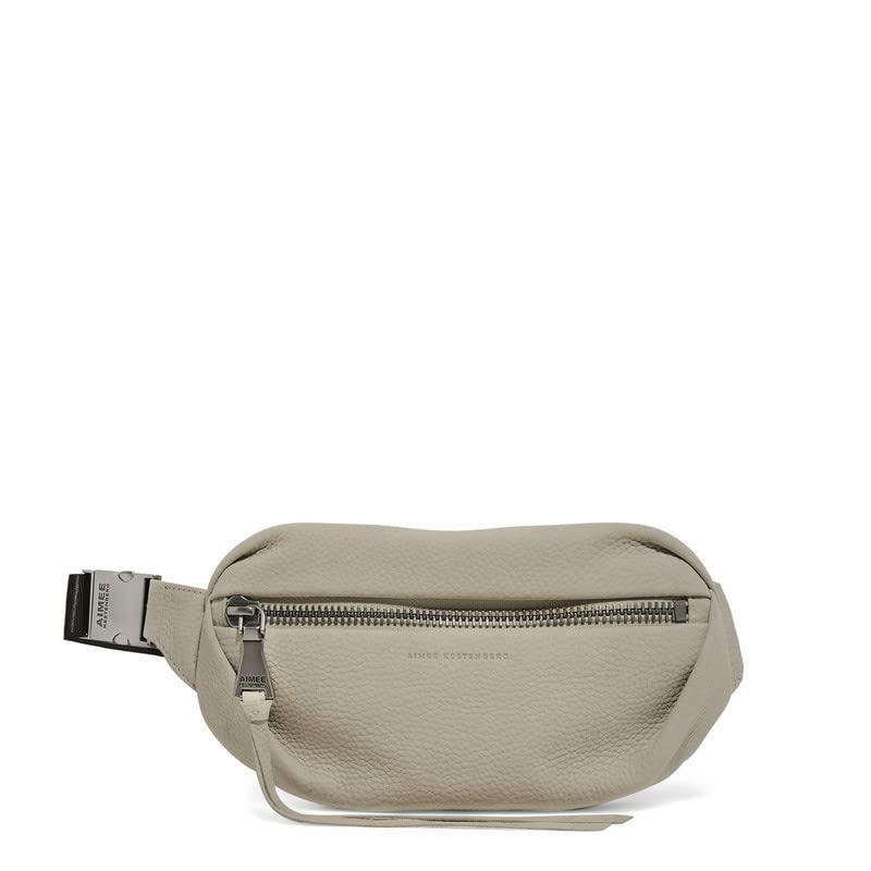 Aimee Kestenberg Milan Bum Bag - Crossbody Fanny Pack for Women - Small Leather Purse - Adjustable Belt or Shoulder Strap - Oat