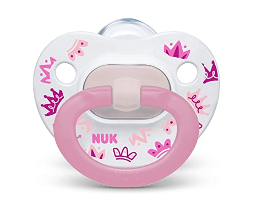 NUK Orthodontic Pacifiers, Girl, Multi, 18-36 Month (Pack of 2)
