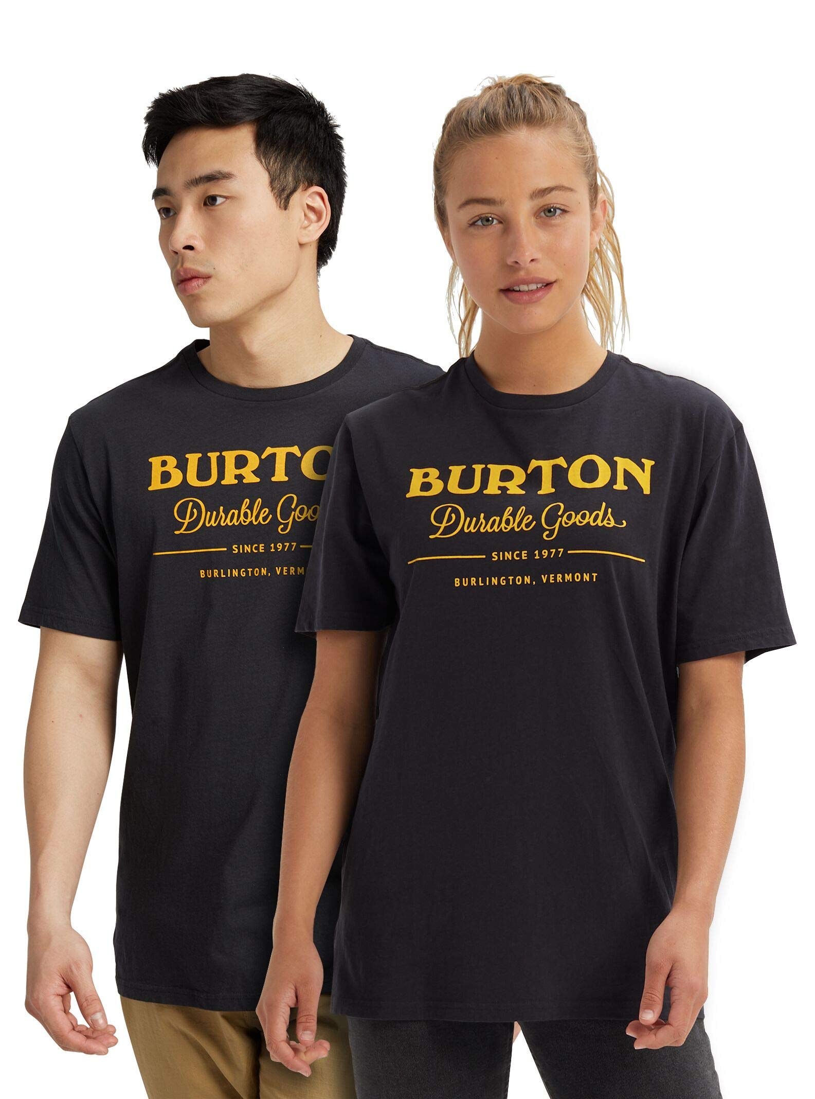 Burton Mens Durable Goods Short Sleeve Tee, True Black New, Medium