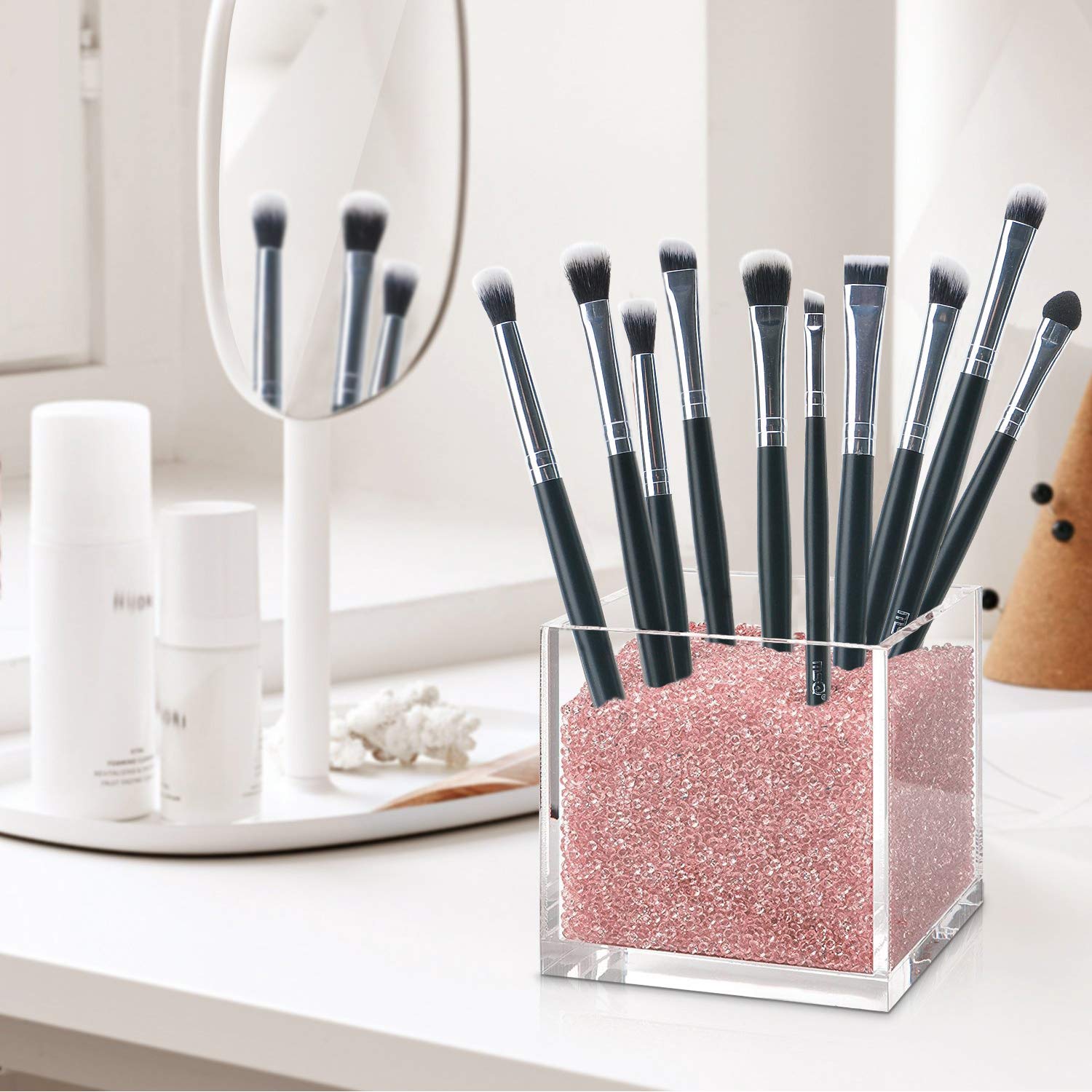 MSQ Eyeshadow Brushes Set 20pcs Makeup Eye Brushes Eyeshadow Blending Brush Eyebrow Eyeliner Lip Brush Beauty Brushes-Black