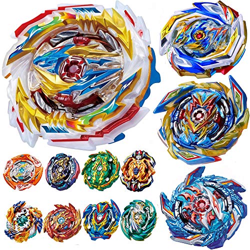 Hiash Gyros 12 Piece Pack, Battling Top Battle Burst High Performance Set, Kids Boys Christmas Birthday Party Gift Idea