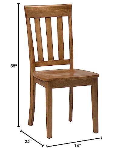 Jofran: , Simplicity, Dining Side Chair, 18"W X 23"D X 38"H, Honey Finish, (Set of 2)