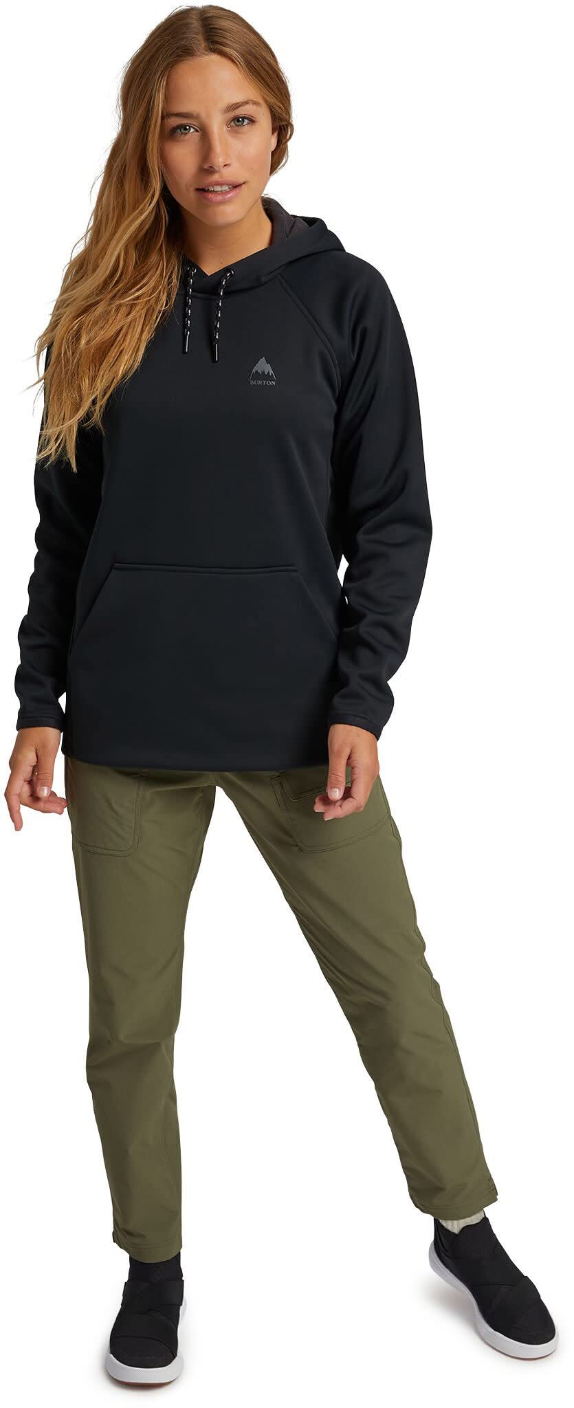 Burton Women's Crown Weatherproof Pullover Fleece, True Black, XXS