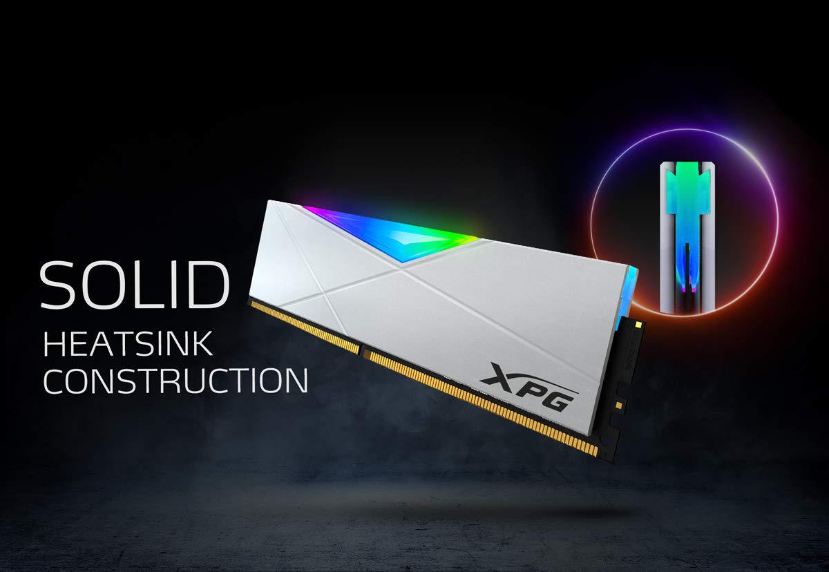 ADATA Premium SSD for PS5 1TB PCIe Gen4 M.2 2280 Gaming SSD bundle with XPG DDR4 D50 RGB 16GB (2x8GB) 3600MHz Desktop Memory White (APSFG-1T-CSUS AX4U36008G18I-DW50)