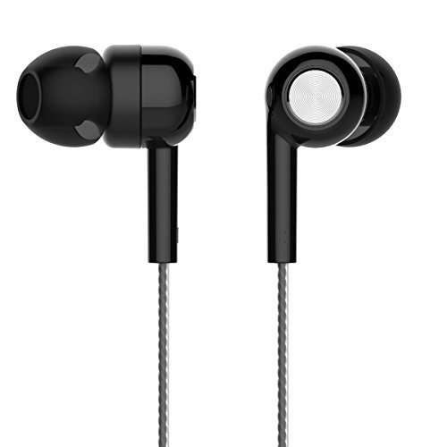 Middox Excellent Series 358 Earbuds with Microphone and Remote, Sound for iOS, Android, Note 4 5, Galaxy s5 Earbuds, Headphones and Free Eva Carry case (Black)