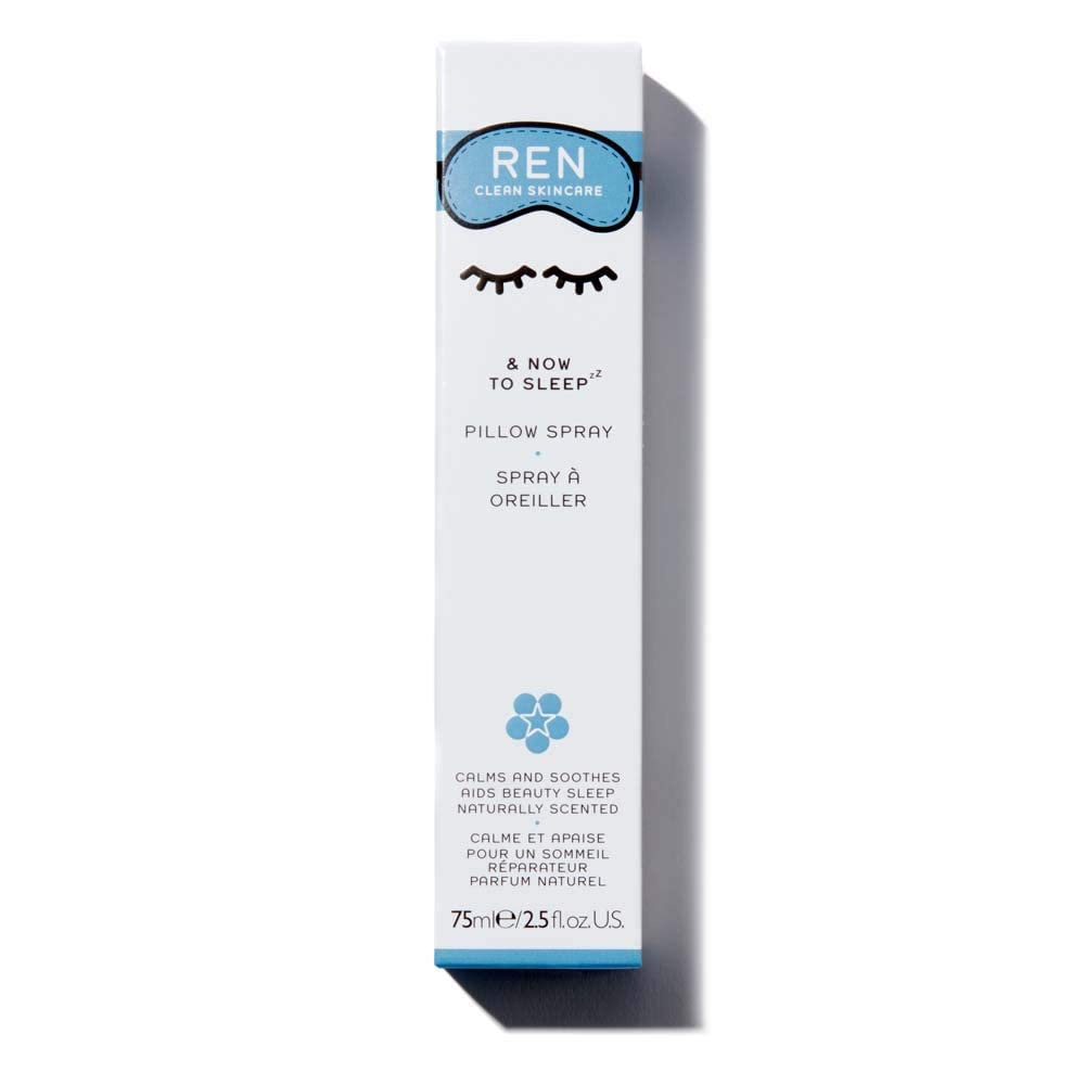 REN Clean Skincare - & Now To Sleep Pillow Spray - Lightly Scented Lavender Pillow Mist to Enhance Sleep, 2.5 Fl Oz