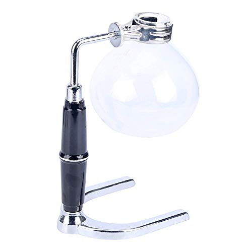 Homend 5 Cup Tabletop Siphon (Syphon) Coffee Maker with Alcohol Burner, Plastic Coffee Powder Spoon, Filter Cloth and Wooden Stirrer