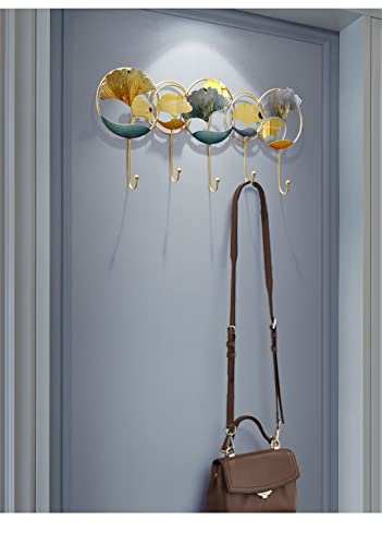 BBSJ Nordic Bedroom Door Back Hook Fashion Entry Porch Coat Hook Free Punching Metal Coat Hook Wall Hanging