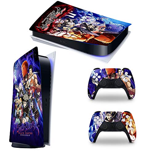 Anime Black Magic PS5 Whole Body Vinyl Skin Sticker Decal Cover for playstation 5 System Console and Controllers ( Only fit PlayStation 5 regular)