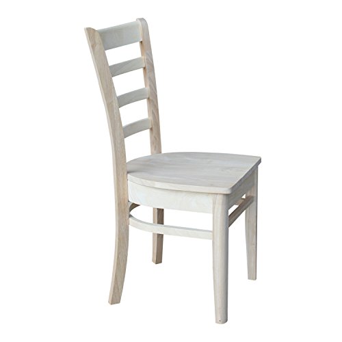 International Concepts Emily Side Chair, Unfinished