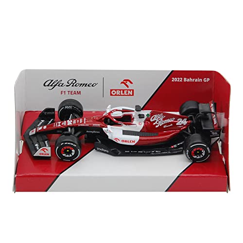 Bburago Alfa Romeo F1 C42#24 Guanyu Zhou 2022 1/43 Diecast Model Car 38067