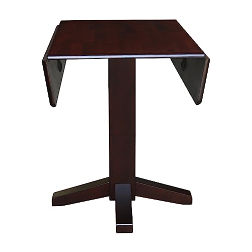 International Concepts Drop Leaf Dropleaf Table, Rich Mocha