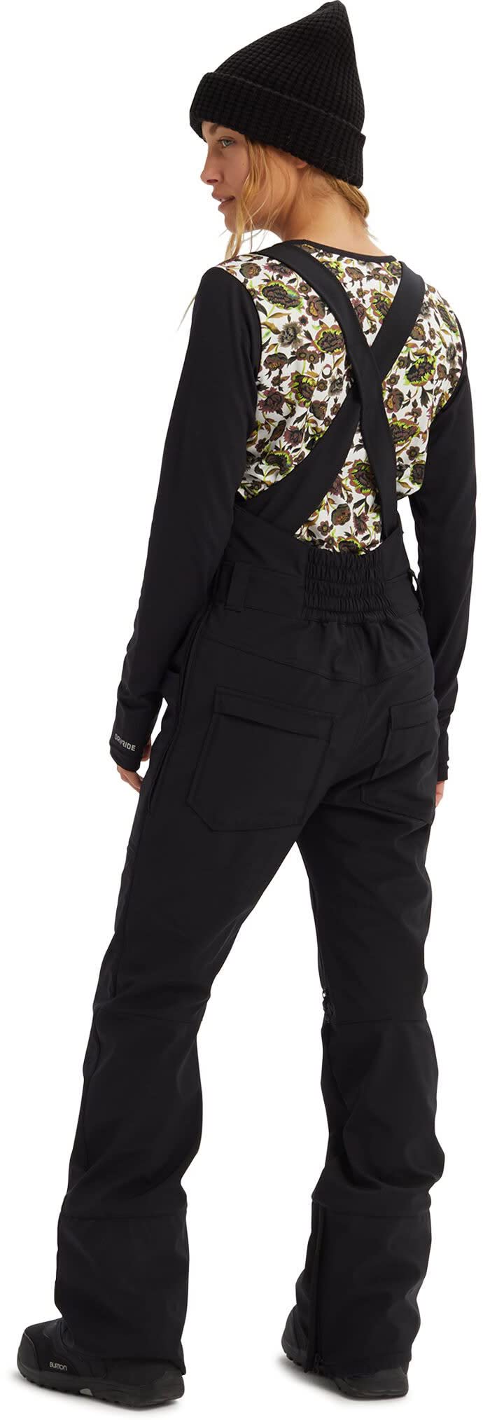 Burton Womens Avalon Bib Softshell, True Black, Small