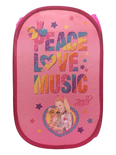 Jay Franco Nickelodeon JoJo Siwa Peace Love Music Pop Up Hamper, Pink