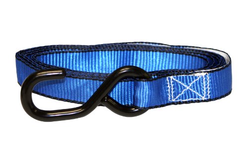 Everest Premium Ratchet Tie Down – 1 PK – 1 IN – 10 FT – 400 LBS Working Load – 1200 LBS Break Strength – Cambuckle Alternative – Cargo Straps Perfect for Moving Appliances, Lawn Equipment and Motorcycles