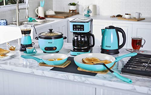 IMUSA USA GAU-80113T 1.5 Quart Teal Slow Cooker with Glass Lid
