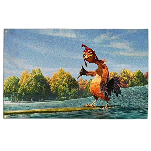 BDHTYU Chicken Flag 3x5 Ft Funny Flags for College Dorm Room Guys Double Sided Meme Flags Man Cave Bedroom Wall Art Decor Banner Gifts