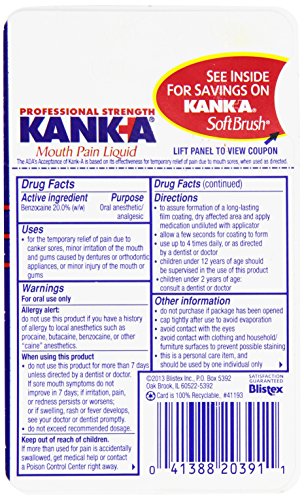Blistex Kanka Mouth Pain Liquid, Professional Strength , 0.33 oz