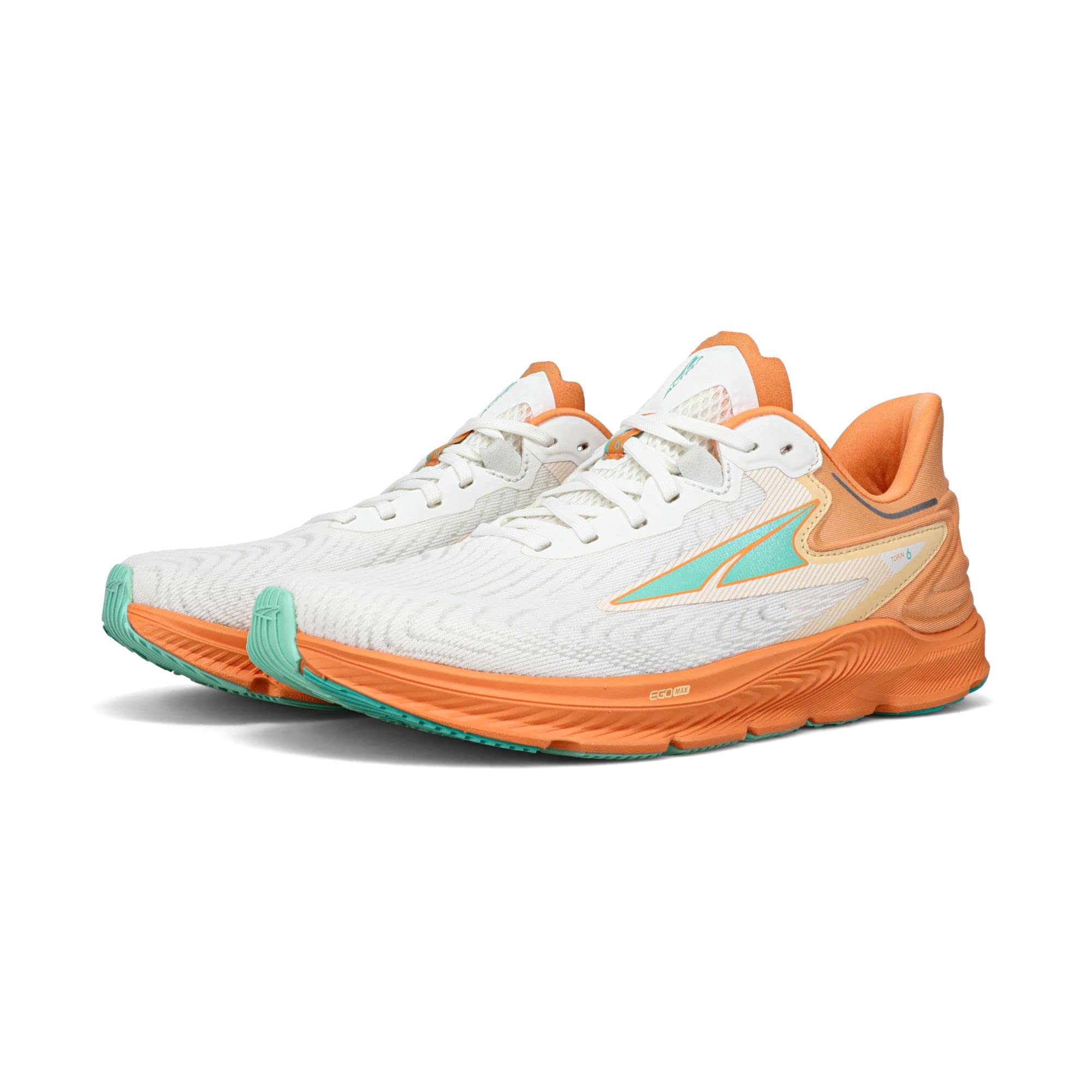ALTRA Women's AL0A7R78 Torin 6 Road Running Shoe, White/Orange - 9.5 M US