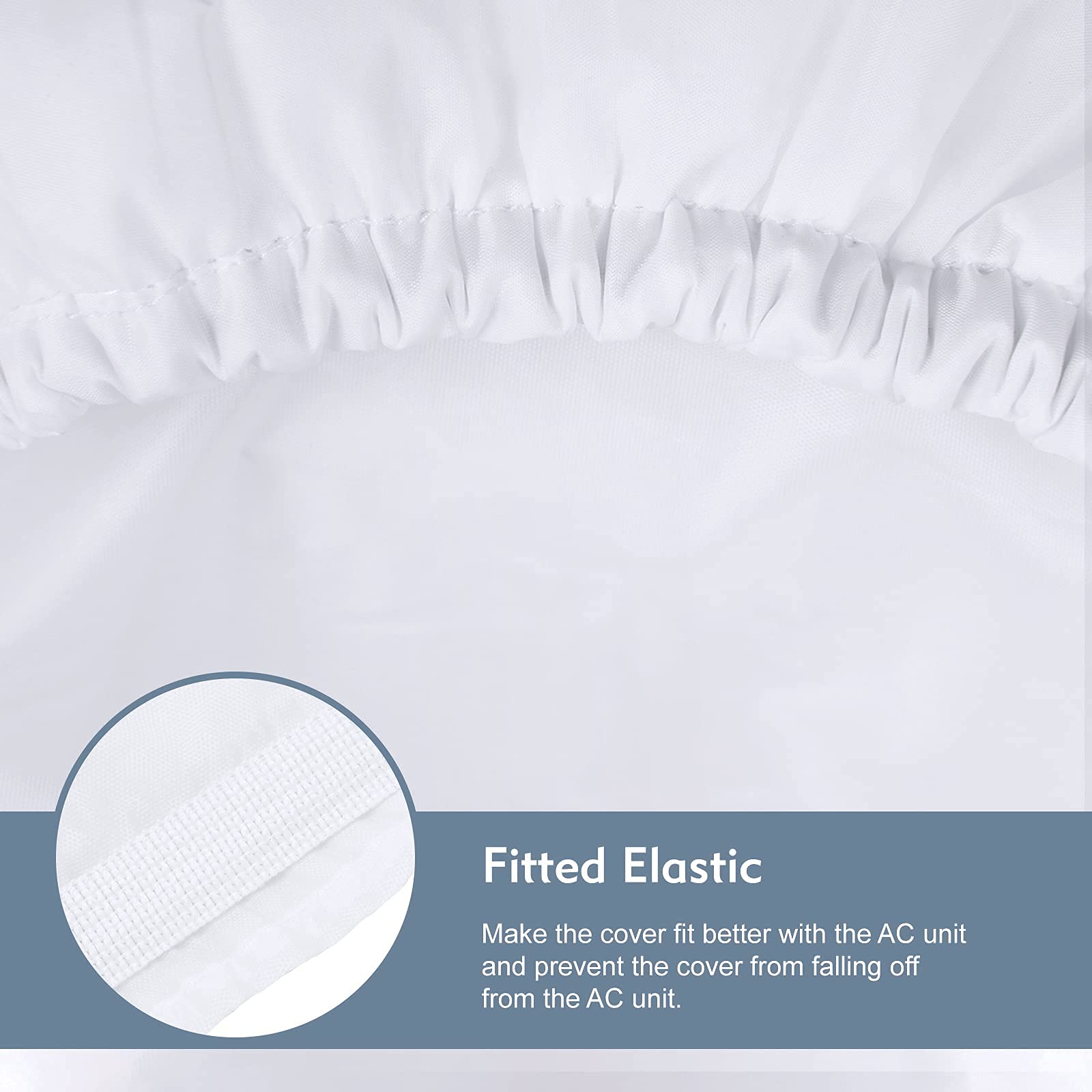 FILORA Indoor Air Conditioner Cover Window AC Units Covers for Inside 21 x 15 x 3.5 inches(L x H x D) White