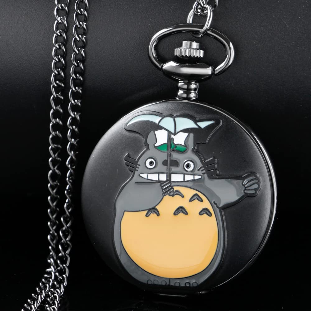 Anime Theme Design Quartz Pocket Watch Womens Mens Kids Best Gifts for Birthdays Xmas