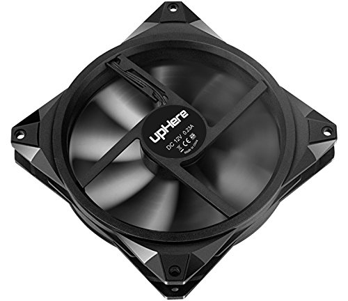 uphere 140mm Case Fan 3-Pack Computer Case Fan with Advanced Hydraulic Bearing for Silent Operation Standard 140 mm Case Fan 3 Pack with 3 Pin & Molex /(BK143-3)