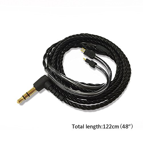SOUNDLINK Upgraded Silver Plated Cable Earphone Extension Cable for HiFi Earbuds BL03 TRN V90 V80 AS10 ZS10 ZS6 ES4 ZST ZSR iems