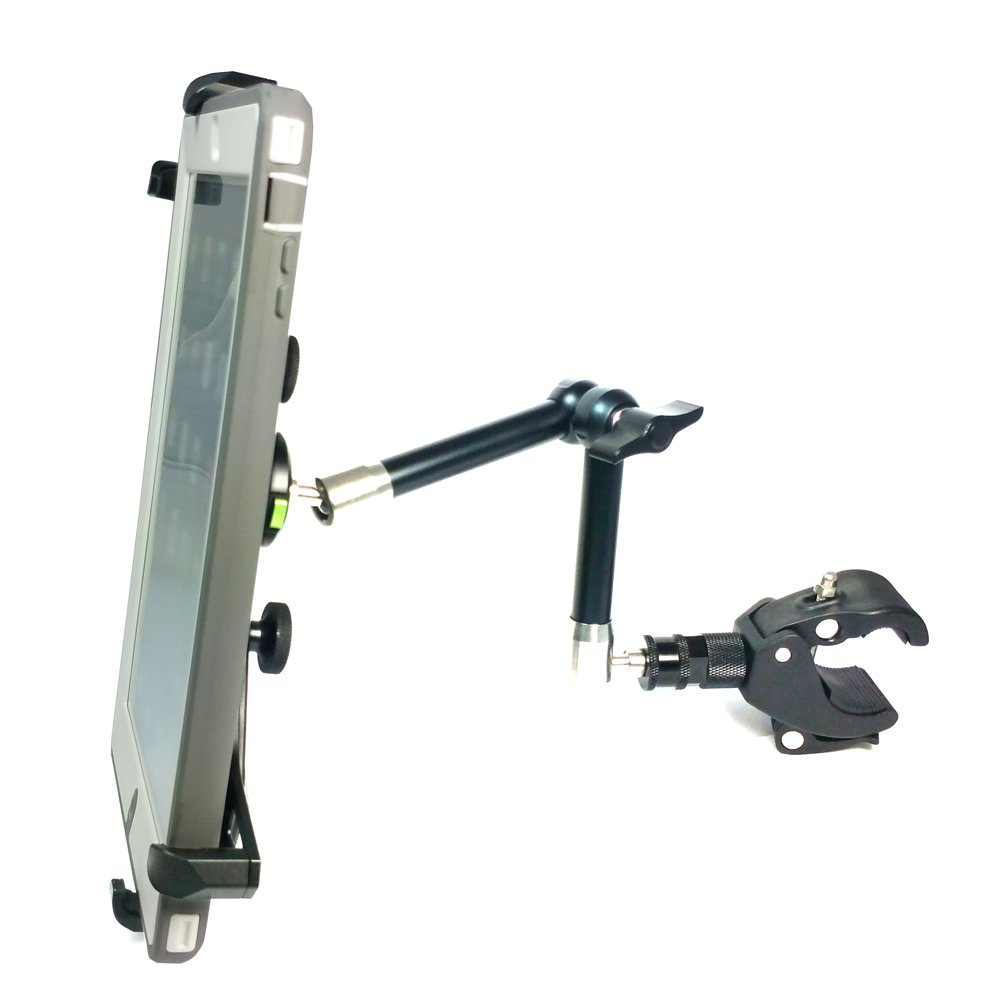 MYGOFLIGHT Flex Yoke Articulated Arm Sport Mount and Universal Cradle Kit for Any 7”-11” iPad Mini Air Pro Android Tablet PC Airplane Car RV Truck Boat Steering Wheel Dash Mounting