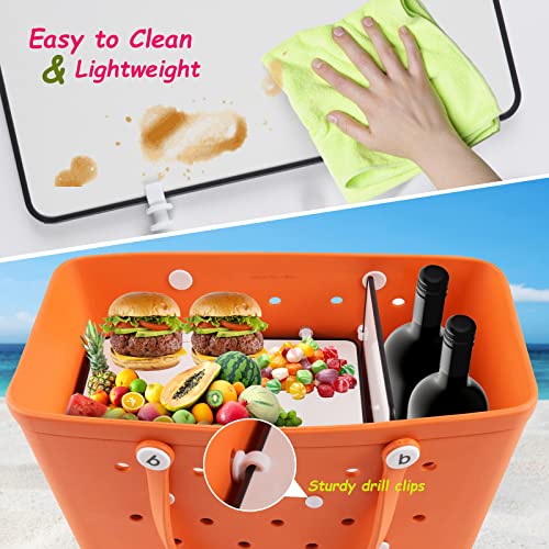 Ioyaauy Bogg Bag Divider Tray, Compatible with Large X Bagg Bag 19x15x9.5inch, Divider Tray for Bogg Bag Accessories Help with Organizing Bogg Bag and Divide Space(Black-2PCS)