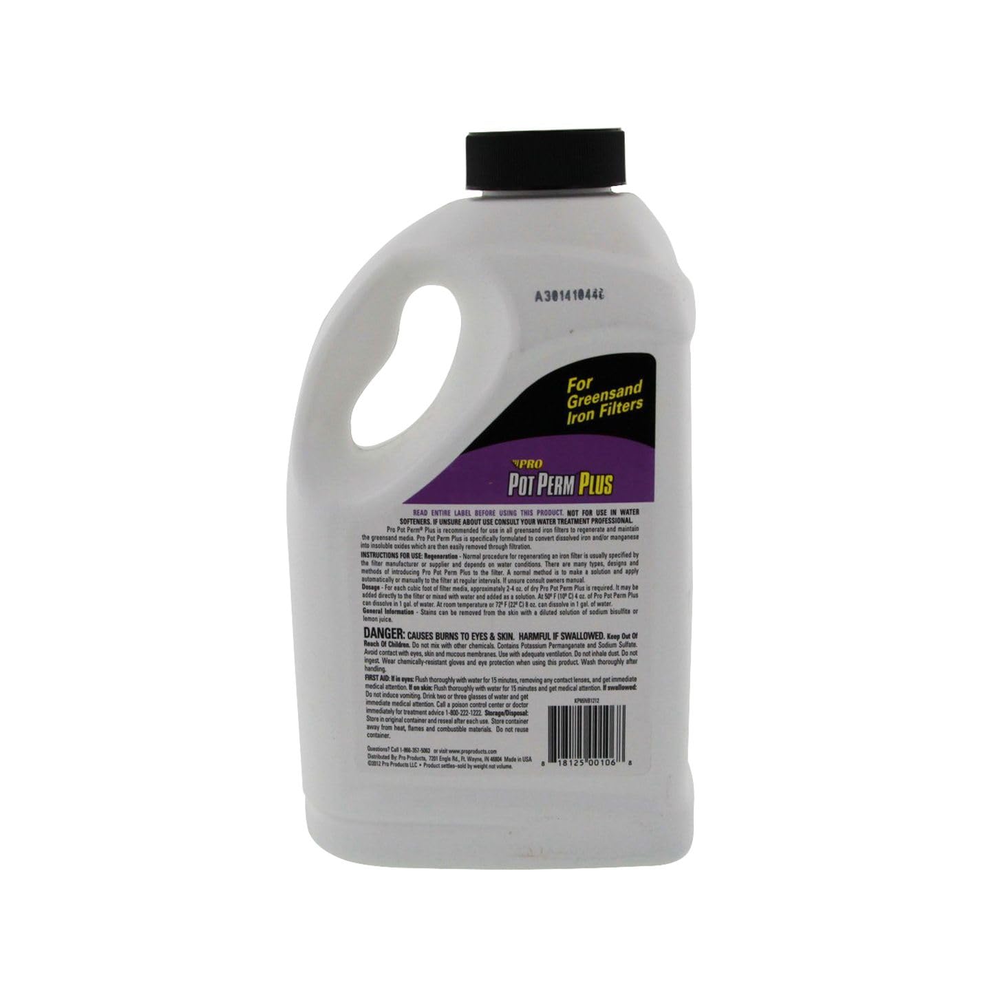 American Water Solutions KP65N Pro Products Pot Perm Greensand Iron filter Regenerant