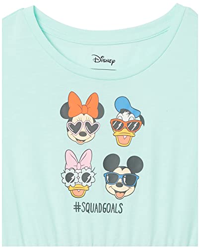 Amazon Essentials Disney | Marvel | Star Wars Girls' Knit Short-Sleeve Tutu Dresses-Discontinued Colors, Minnie Squad, Small
